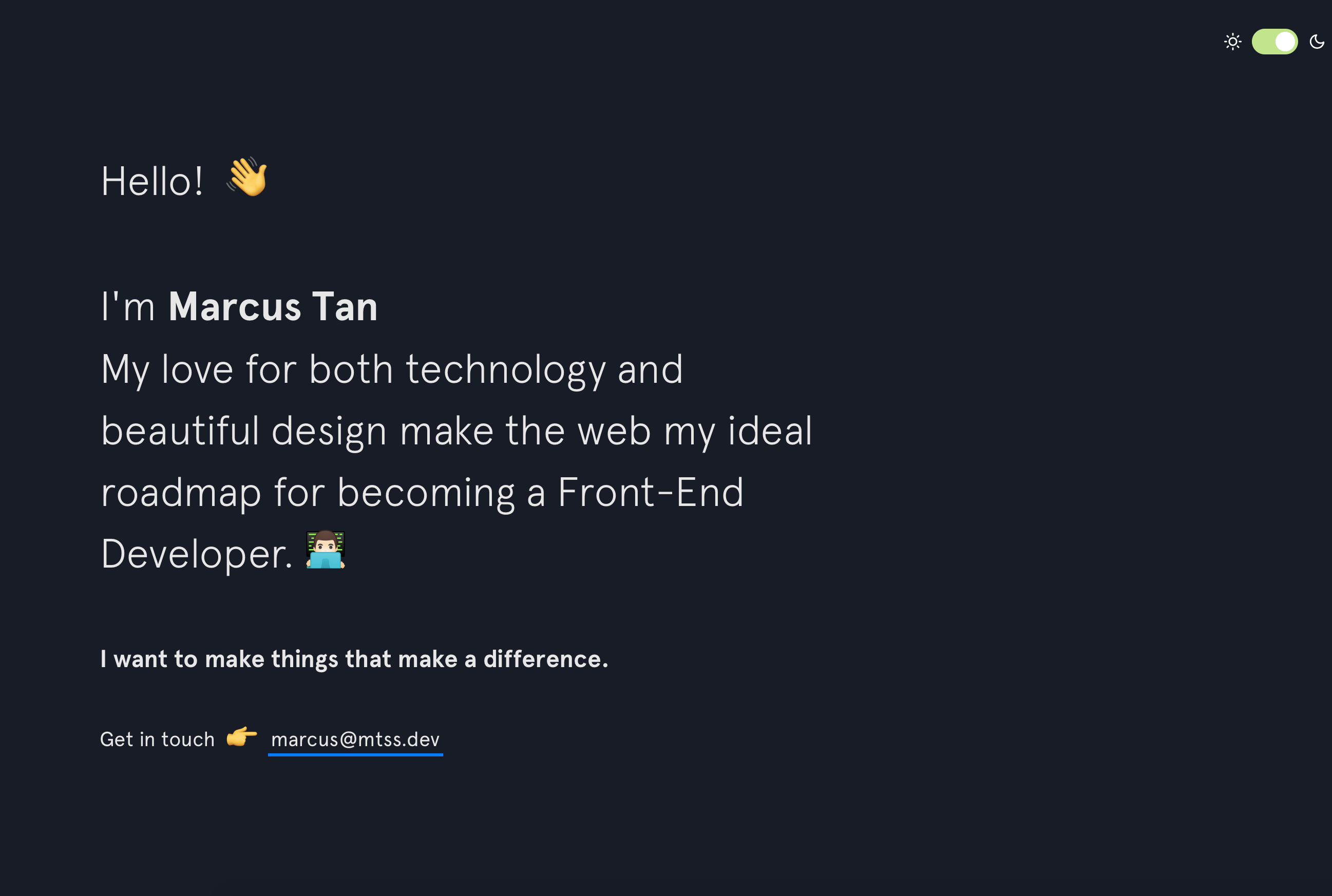 Marcus Tan S Portfolio